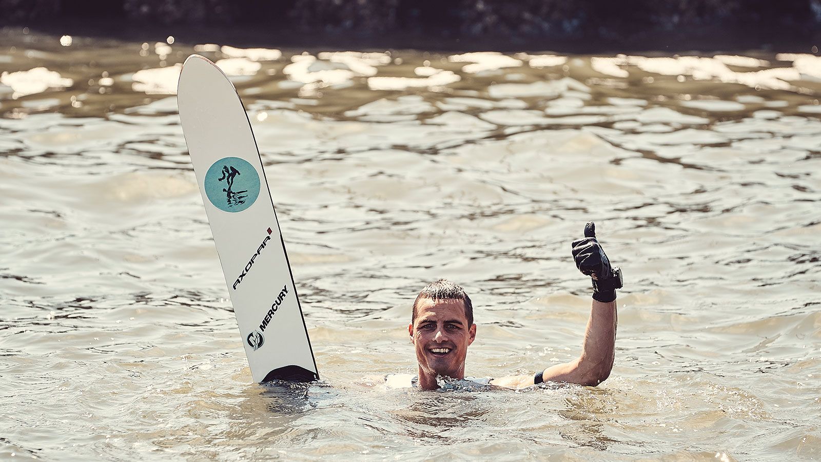 Water skier matches grandfather's world record attempt in Croatia